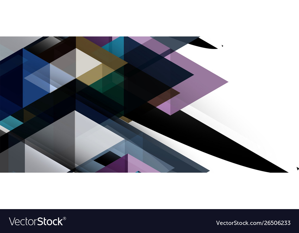 Abstract concept triangle graphic element Vector Image