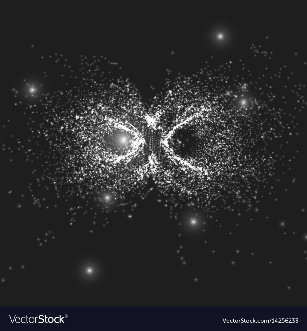 Abstract grayscale space background Royalty Free Vector