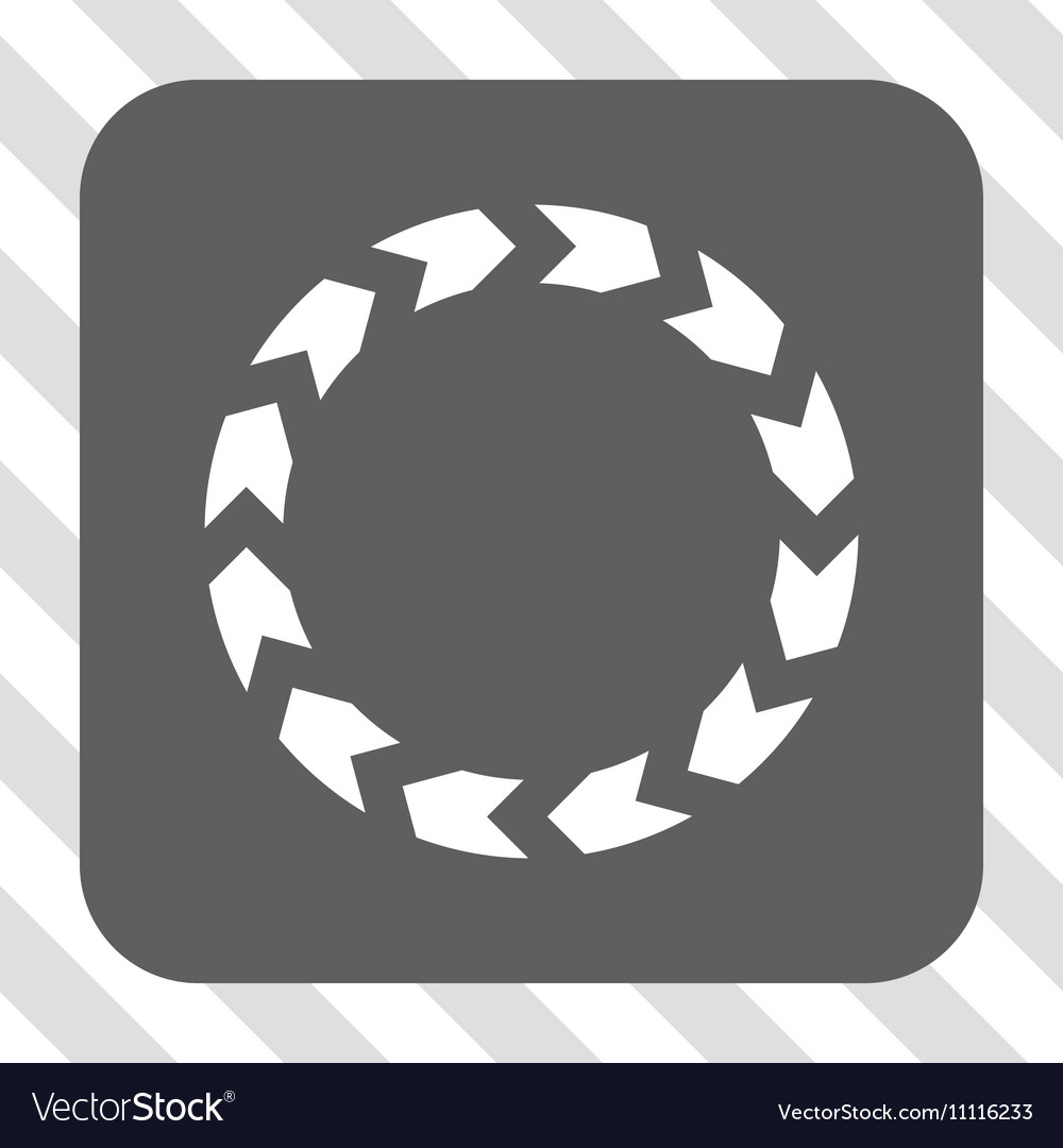 Circulation rounded square button Royalty Free Vector Image