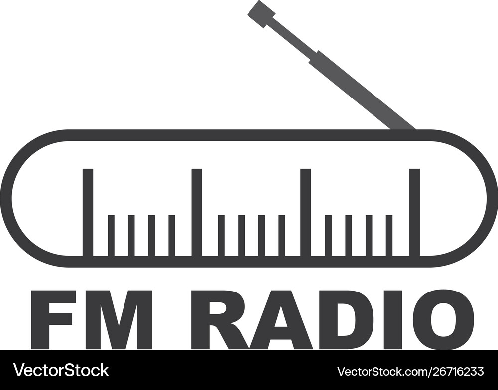 Radio logo icon Royalty Free Vector Image - VectorStock