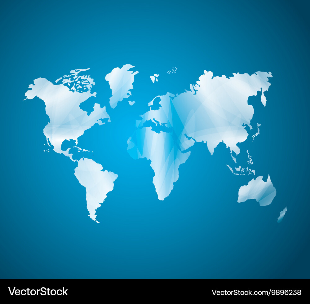 Earth icon world and map design graphic Royalty Free Vector