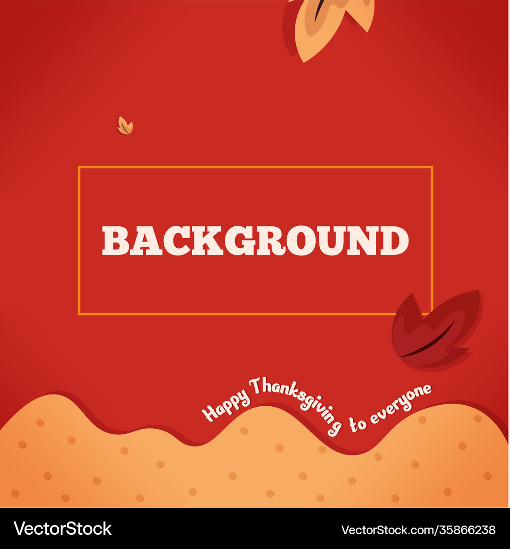 Happy thanksgiving red picture Royalty Free Vector Image