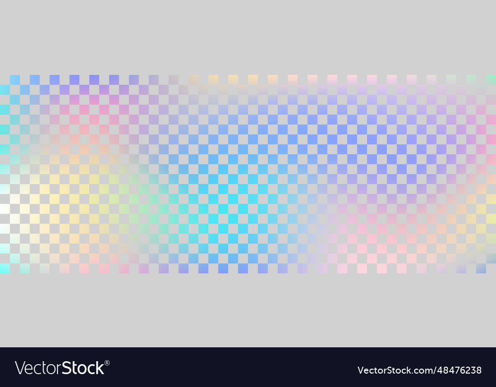 Holographic foil checkerboard background Vector Image