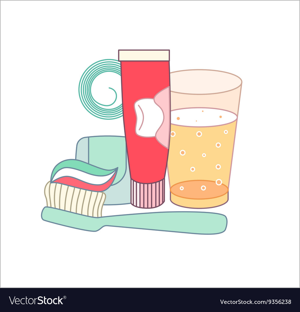 Hygiene elements groups Royalty Free Vector Image