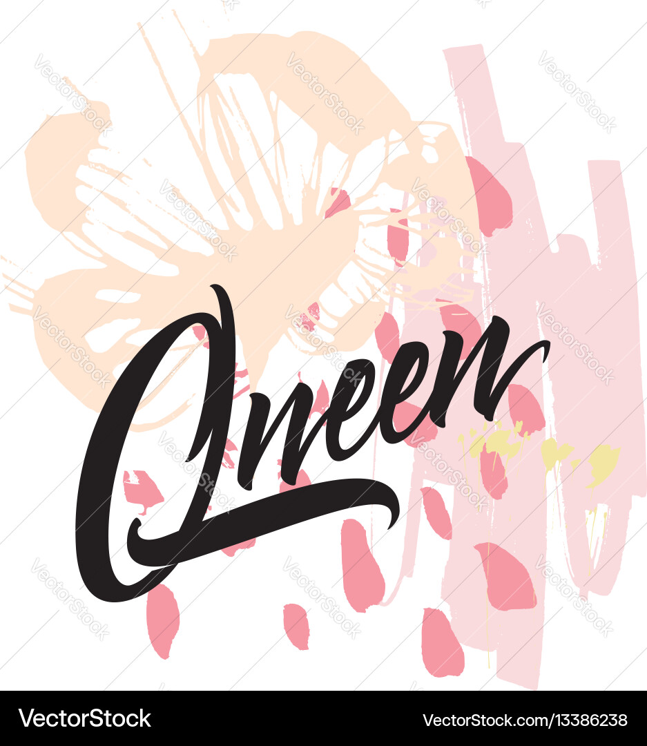 Queen abstract for t-shirt Royalty Free Vector Image