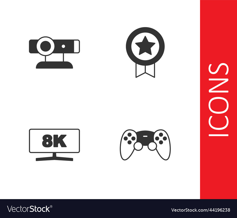 Set Game Controller Or Joystick Web Camera Vector Image