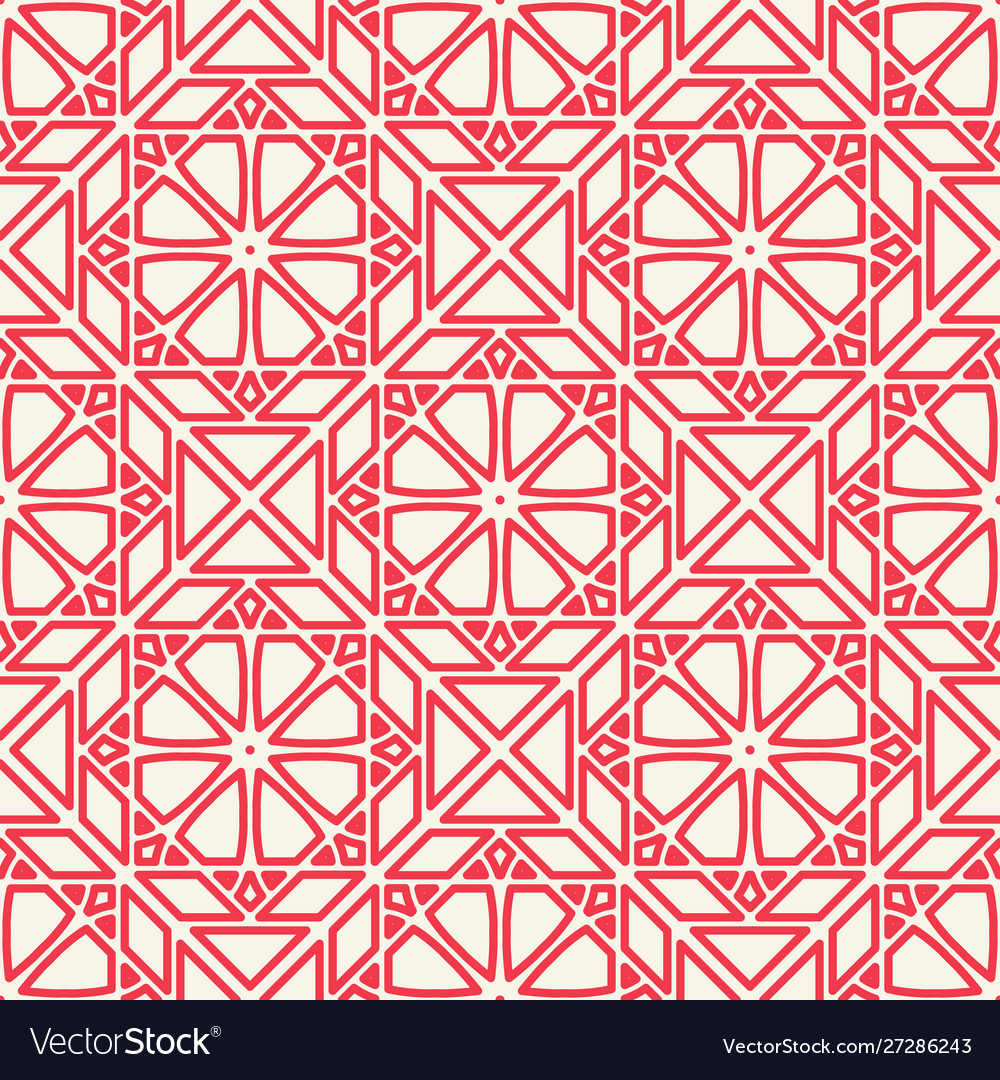 Asian linear geometric pattern Royalty Free Vector Image