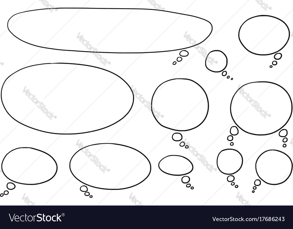 Comic speech text bubbles set02 Royalty Free Vector Image