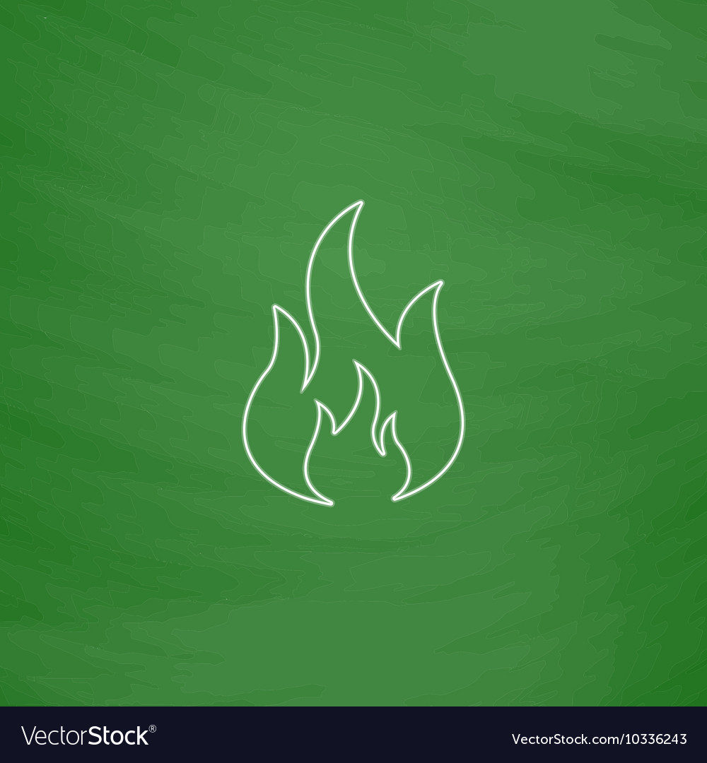Fire computer symbol Royalty Free Vector Image