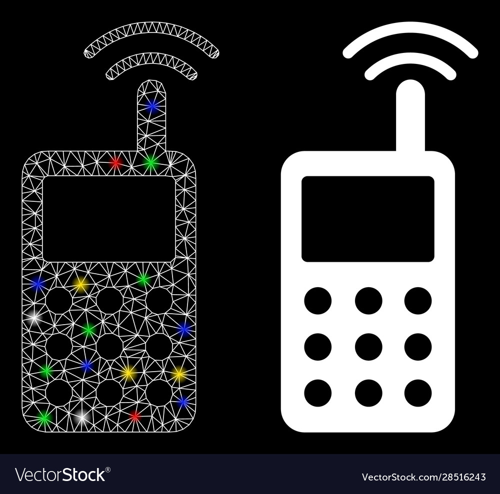 Flare mesh wire frame radio transmitter signal Vector Image Flare mesh wire frame radio transmitter signal Vector Image
