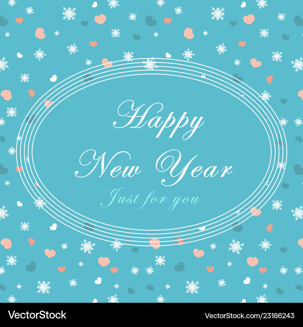 Greeting card design template with hearts Vector Image