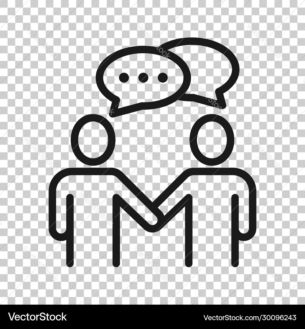Greetings gesture icon in flat style people Vector Image