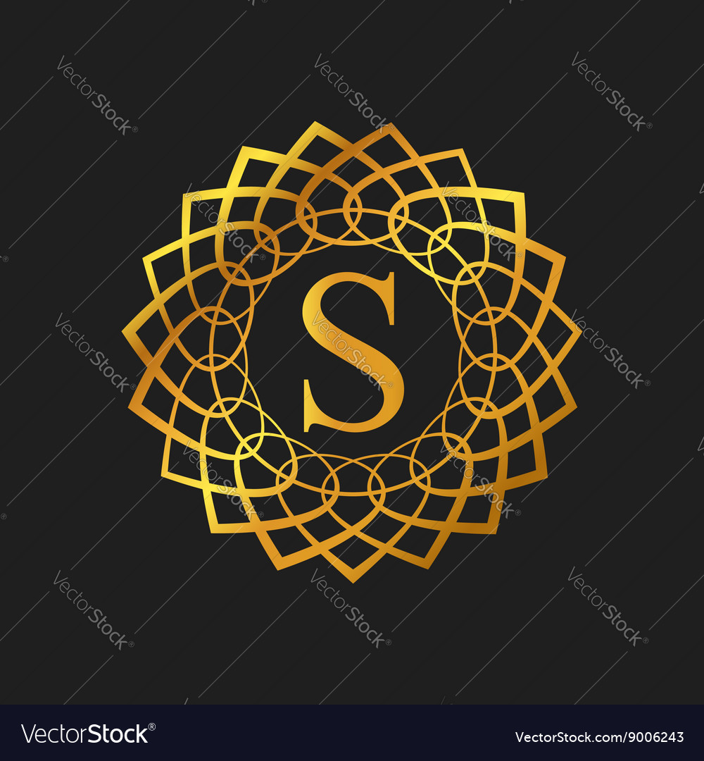 Monogram Design Template With Letter S Royalty Free Vector monogram-design-template-with-letter-s-royalty-free-vector