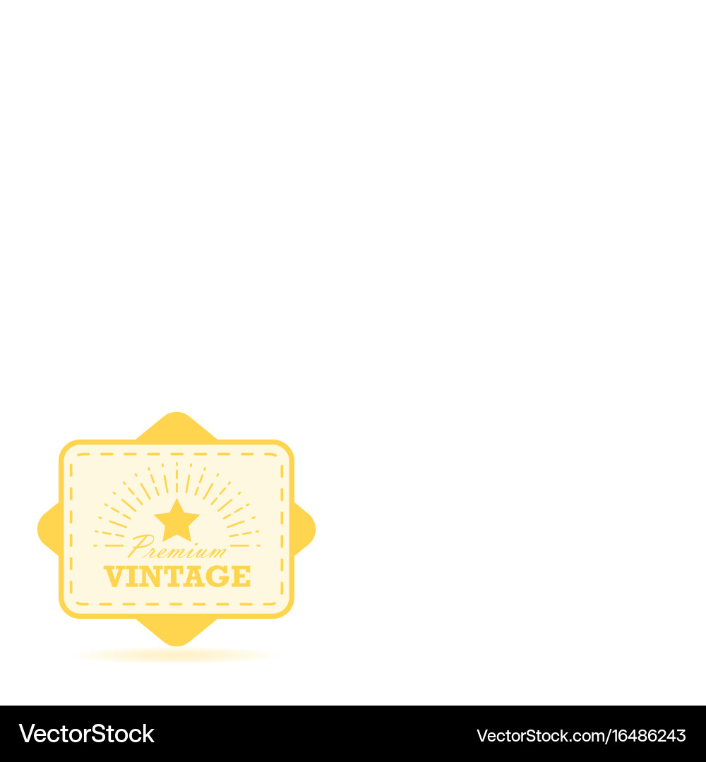 Vintage label design template for you logo Vector Image