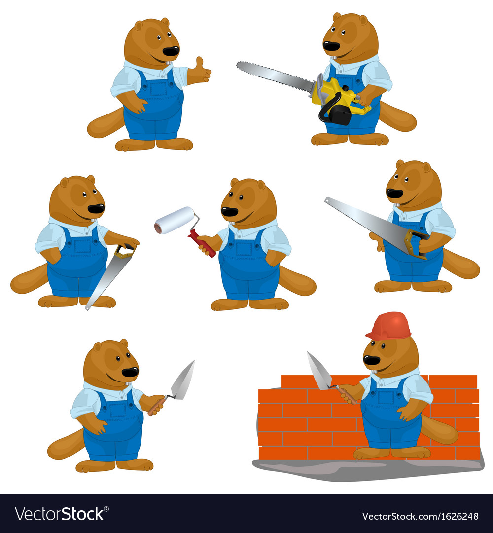 Beaver Royalty Free Vector Image - VectorStock