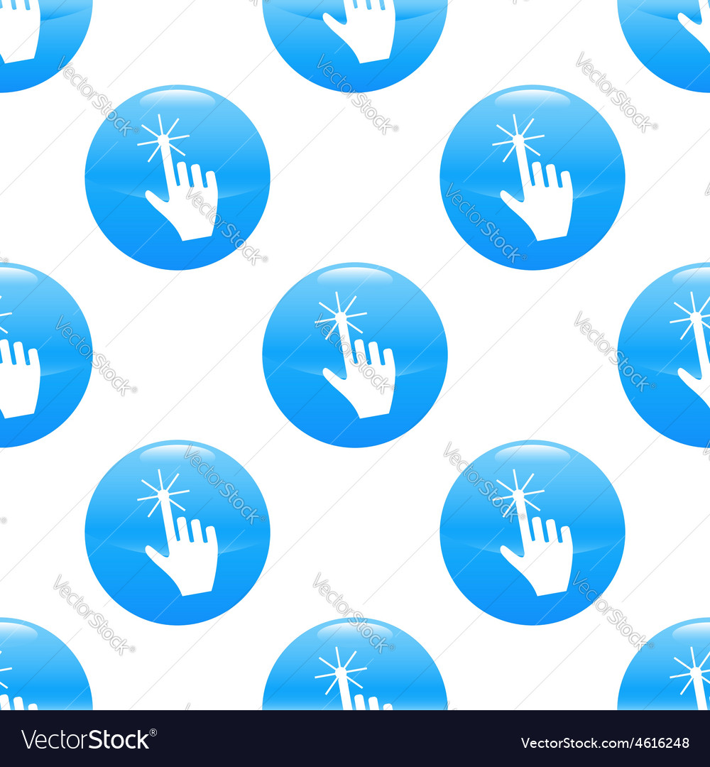 Click sign pattern Royalty Free Vector Image - VectorStock