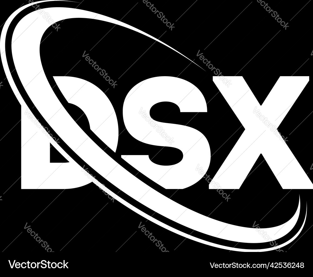 Dsx logo letter letter logo design Royalty Free Vector Image