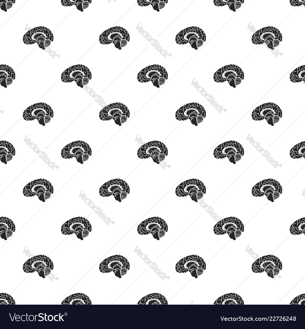 Human brain pattern seamless Royalty Free Vector Image