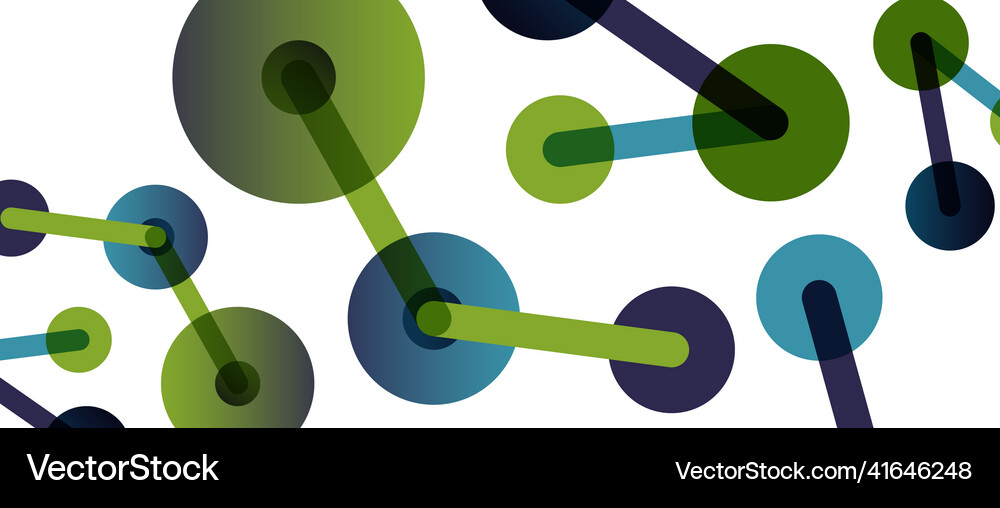 Line points connections geometric abstract Vector Image