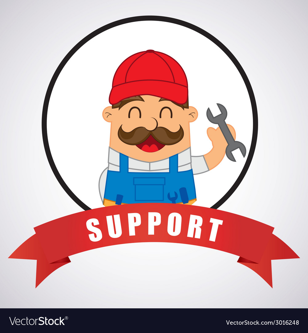 Support design Royalty Free Vector Image - VectorStock