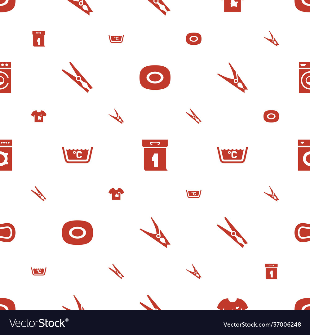 Washing icons pattern seamless white background Vector Image
