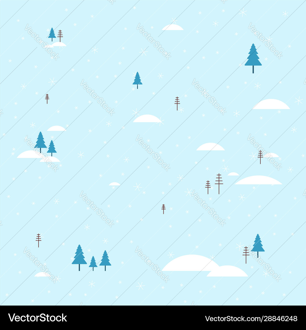 Winter landscape snow and snowdrift background Vector Image