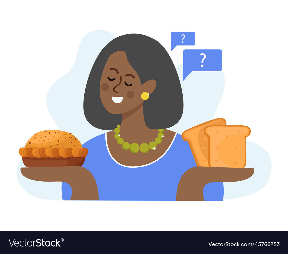 Baking bread flat concept Royalty Free Vector Image