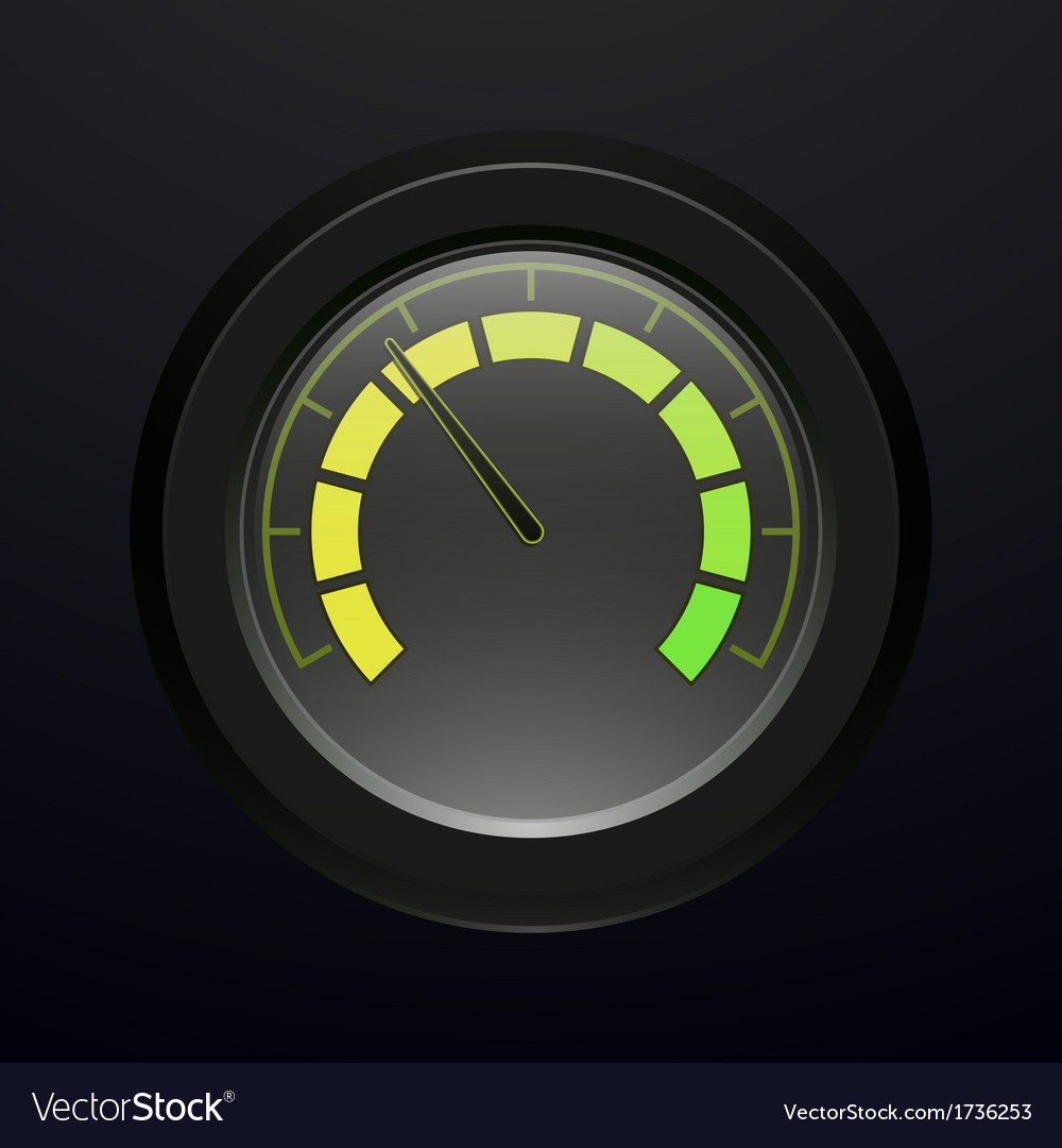 Digital tachometer Royalty Free Vector Image - VectorStock