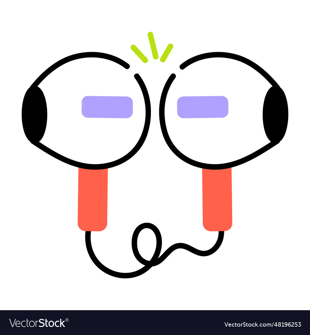 Earbuds Royalty Free Vector Image - VectorStock