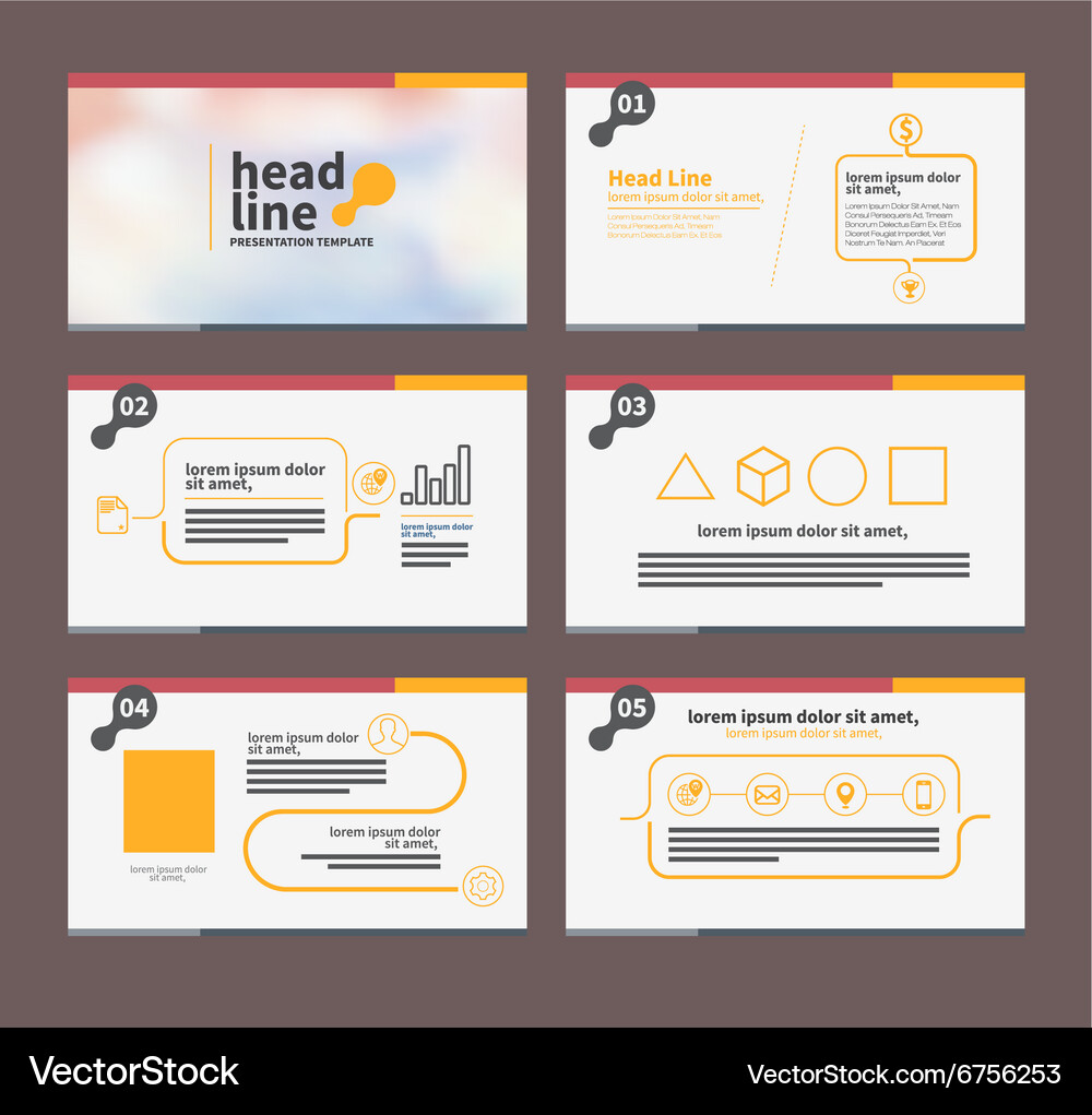 Presenttemplate1 Royalty Free Vector Image - VectorStock