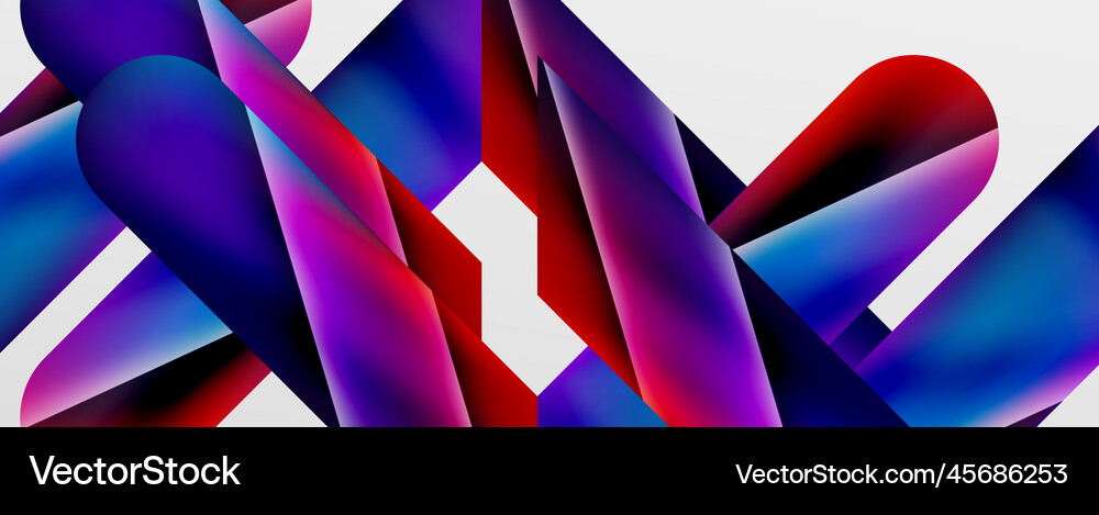 Triangle fluid color gradient abstract background Vector Image