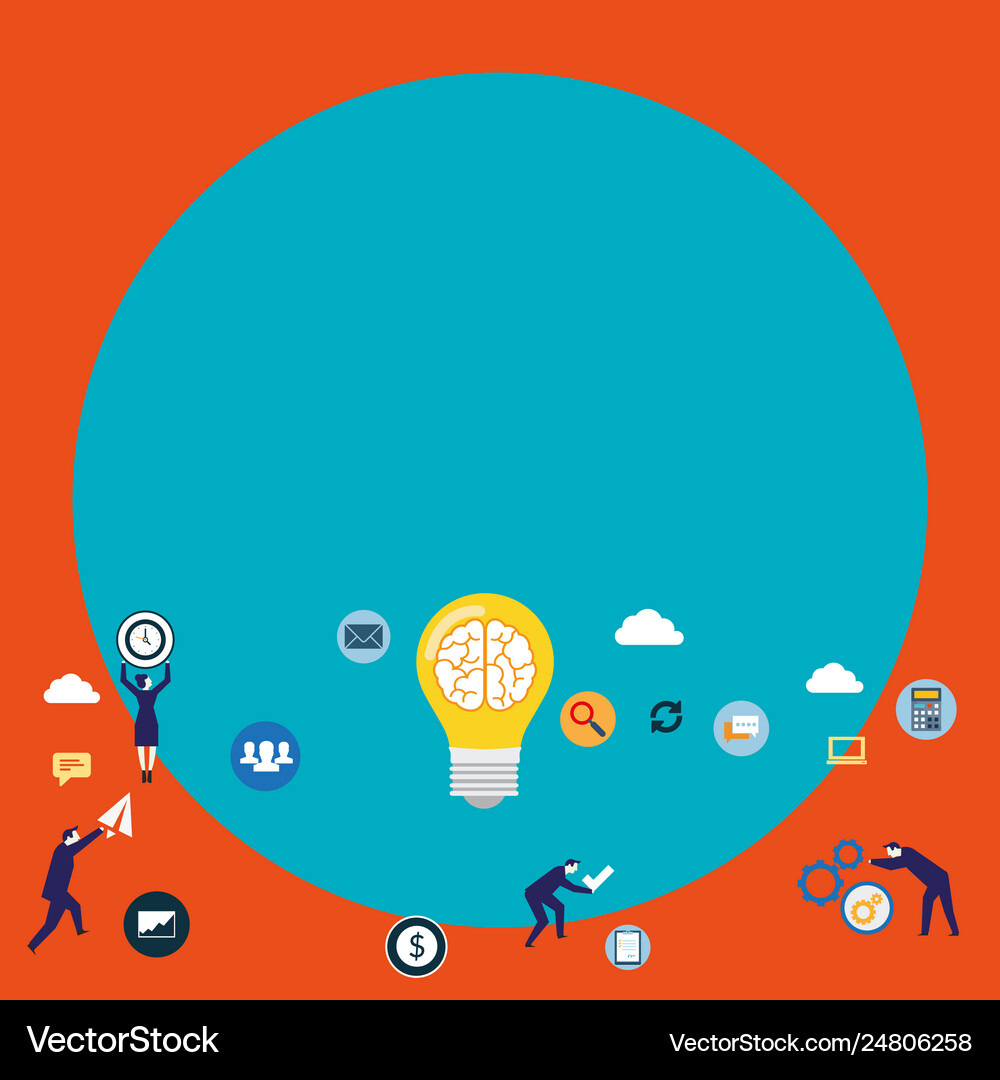Business digital marketing Royalty Free Vector Image
