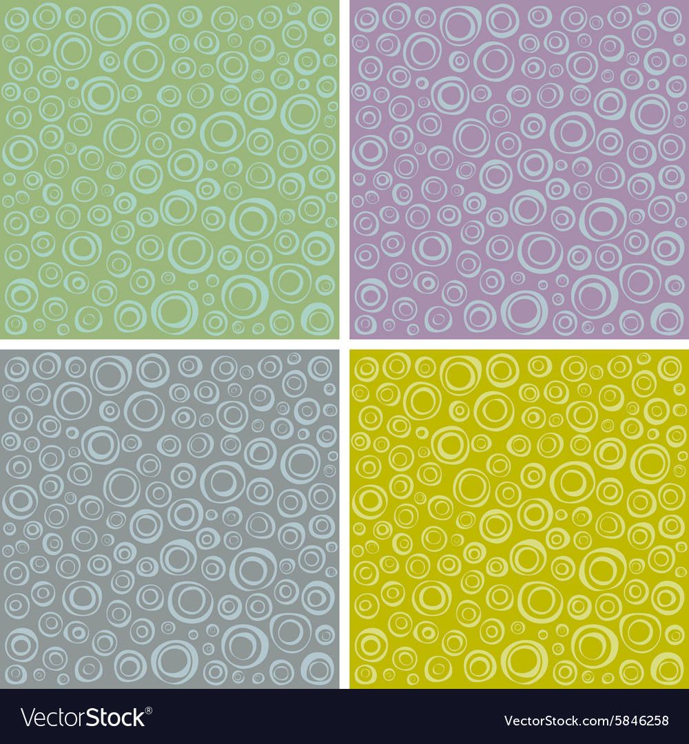 Irregular concentric circles pattern set Vector Image Irregular concentric circles pattern set Vector Image