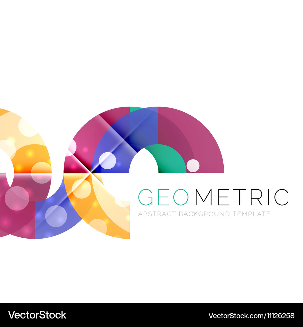 Modern abstract round shapes repititon background Vector Image