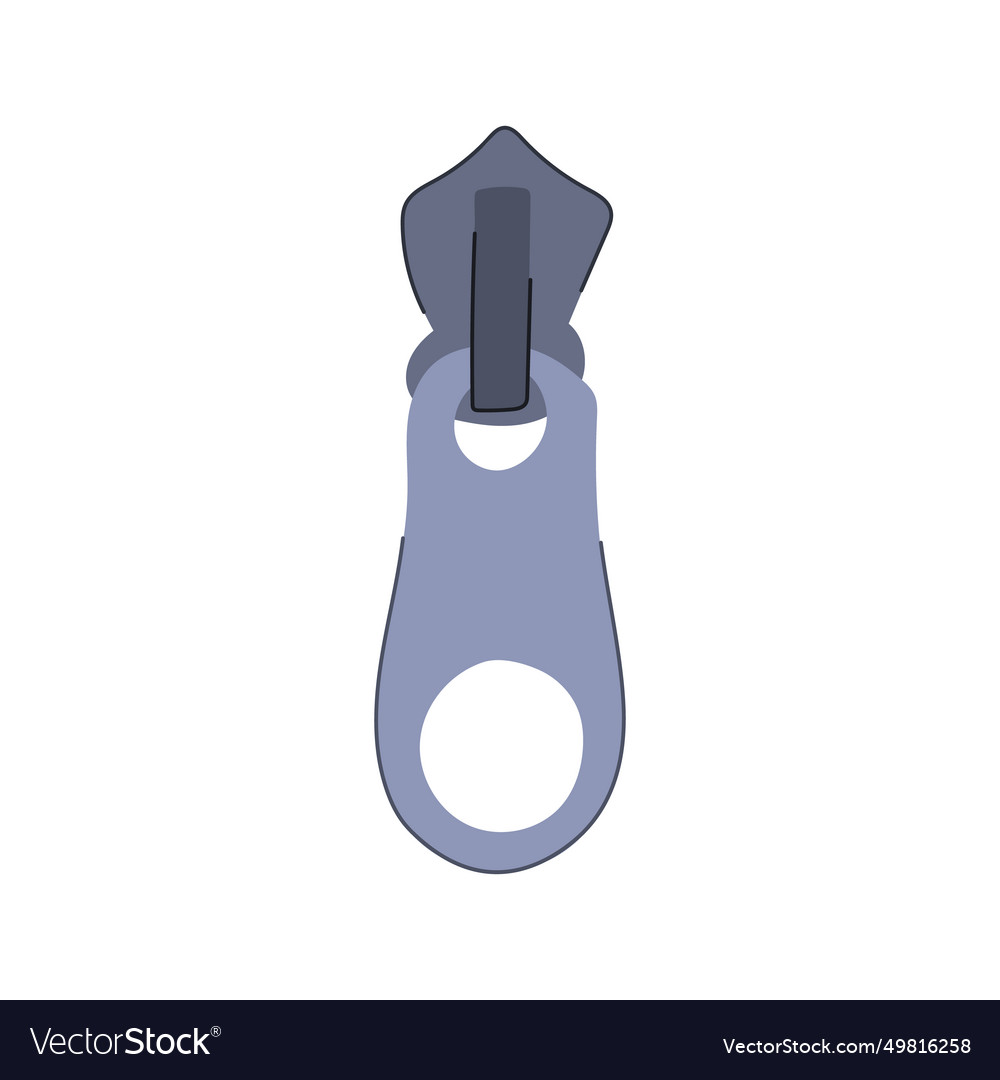 Sketch zipper puller cartoon Royalty Free Vector Image