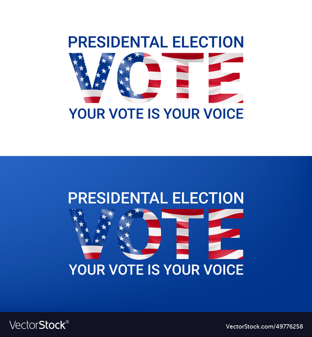 Symbol of usa presidential election Royalty Free Vector