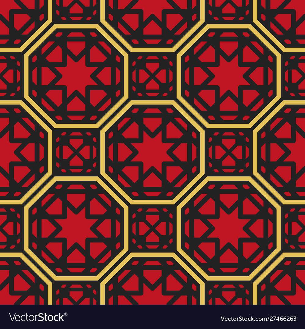 Asian geometric pattern Royalty Free Vector Image