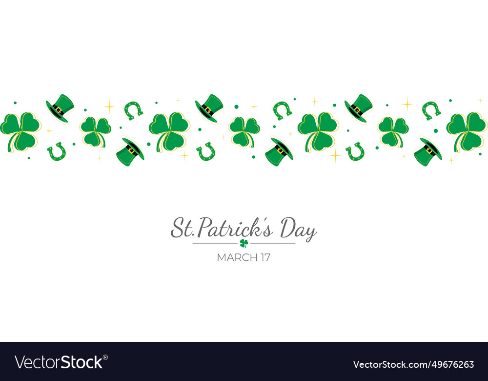 Banner for st patricks day4 Royalty Free Vector Image