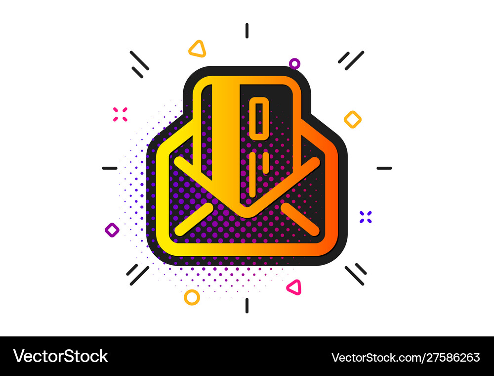 Credit card mail icon payment sign Royalty Free Vector Image
