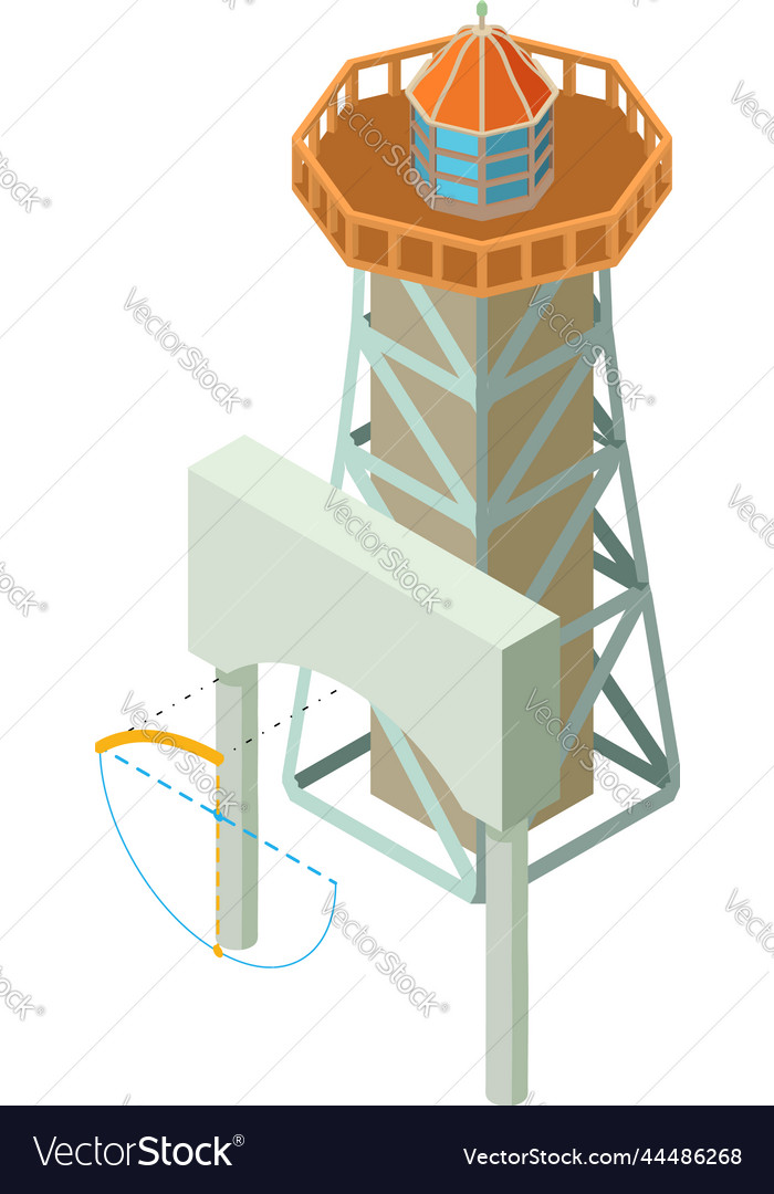 Construction project icon isometric arch Vector Image