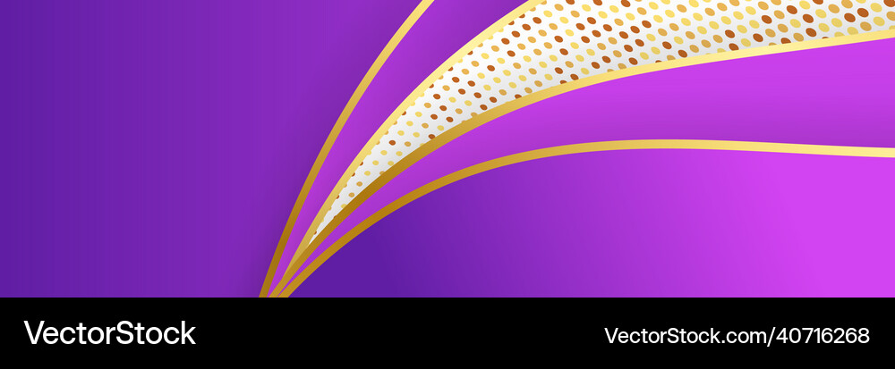 Modern dark purple and gold background abstract Vector Image