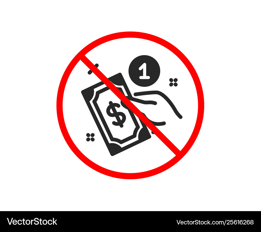 Payment method icon cash money sign Royalty Free Vector