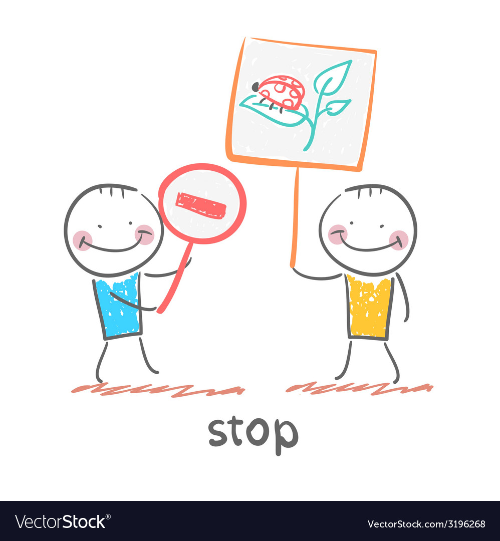Stop Royalty Free Vector Image - VectorStock