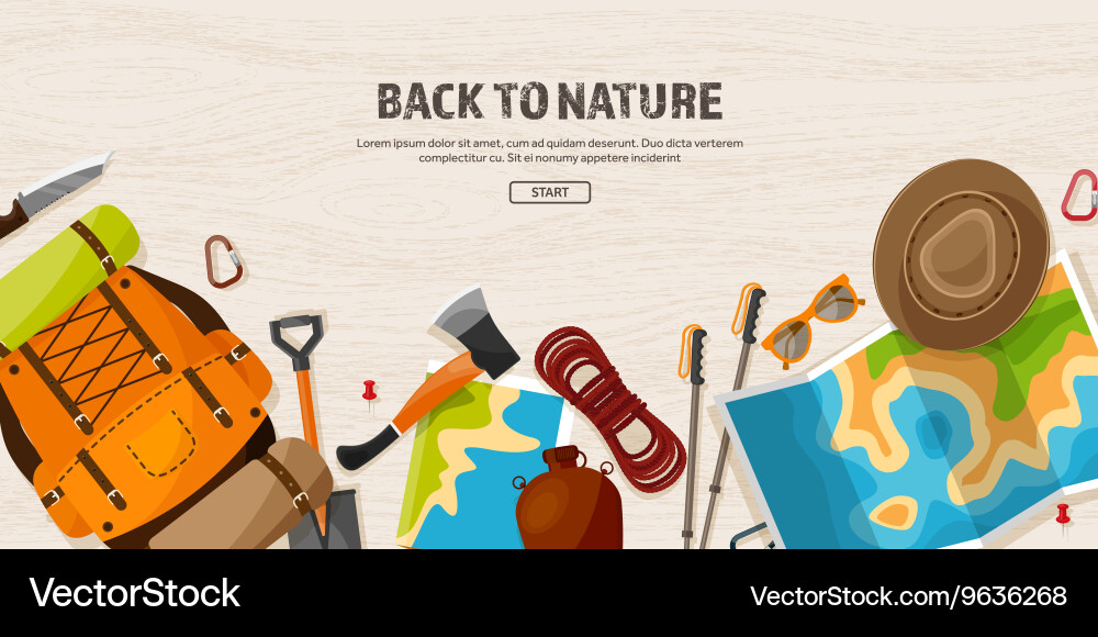 Travelhiking background mountain climbing Vector Image