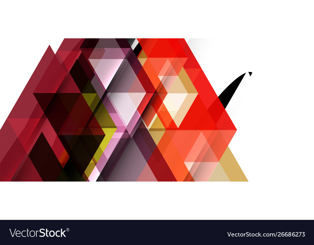 Abstract triangle pattern colorful backdrop Vector Image