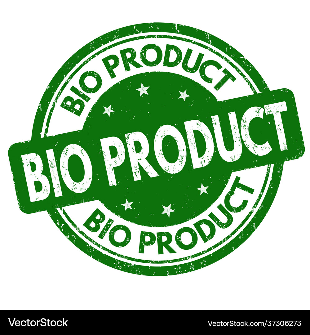 Bio product grunge rubber stamp Royalty Free Vector Image