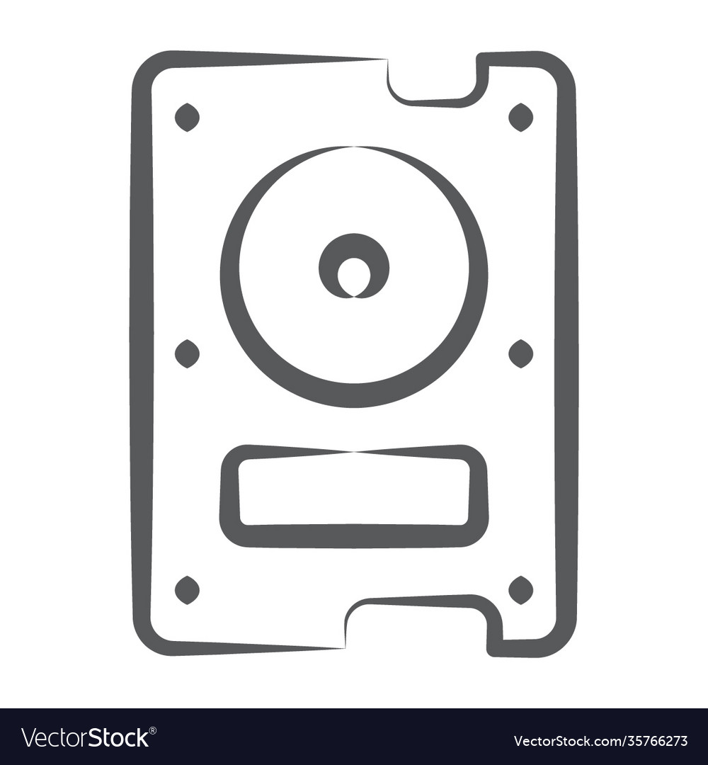Hard disk Royalty Free Vector Image - VectorStock