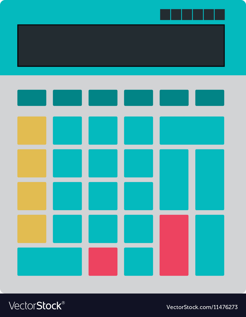 Isolated calculator design Royalty Free Vector Image