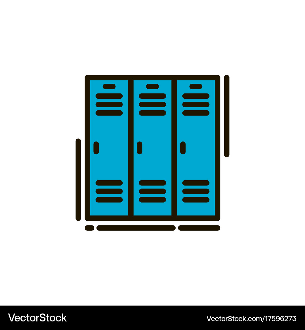 School Lockers Icon Royalty Free Vector Image - VectorStock