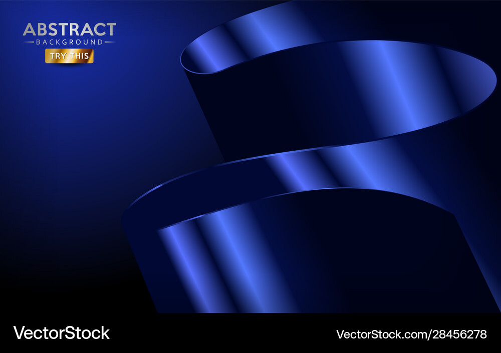 Abstract blue background with dynamic shape Vector Image